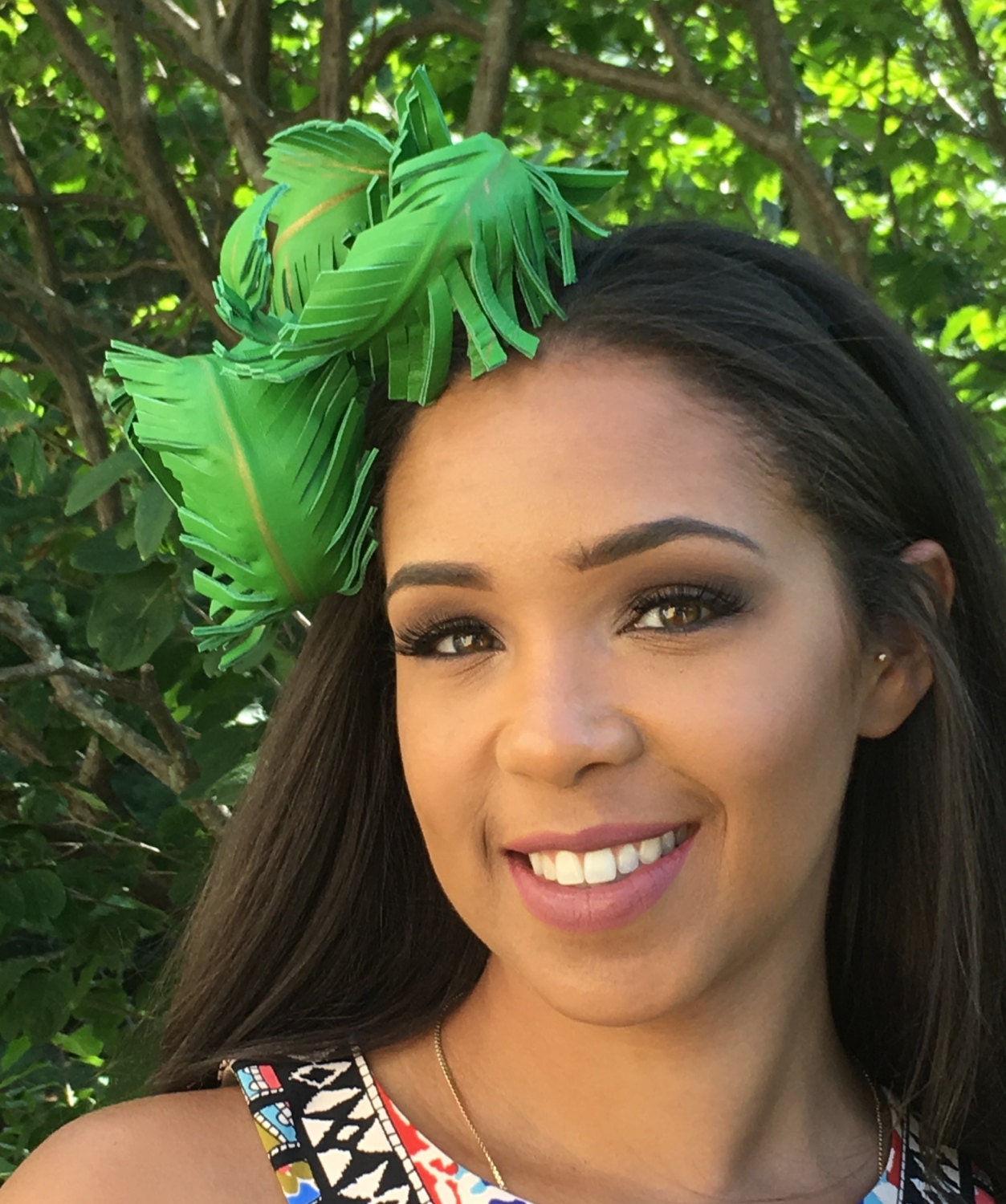 Bright Kelly Green Leather Feather Fascinator- Wedding-bridal-mardi ...
