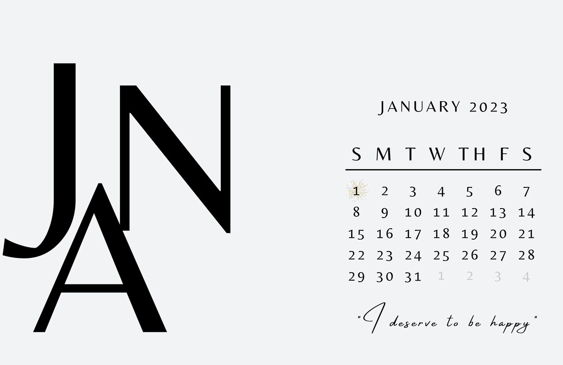 2023 Wallpaper Calendar Aesthetic Desktop/mac & Windows Calendars - Etsy