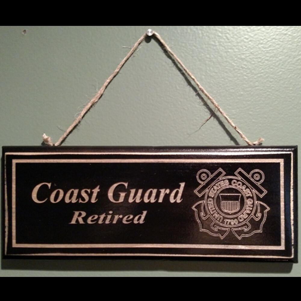 Coast Guard Retirement Wall Sign - Etsy