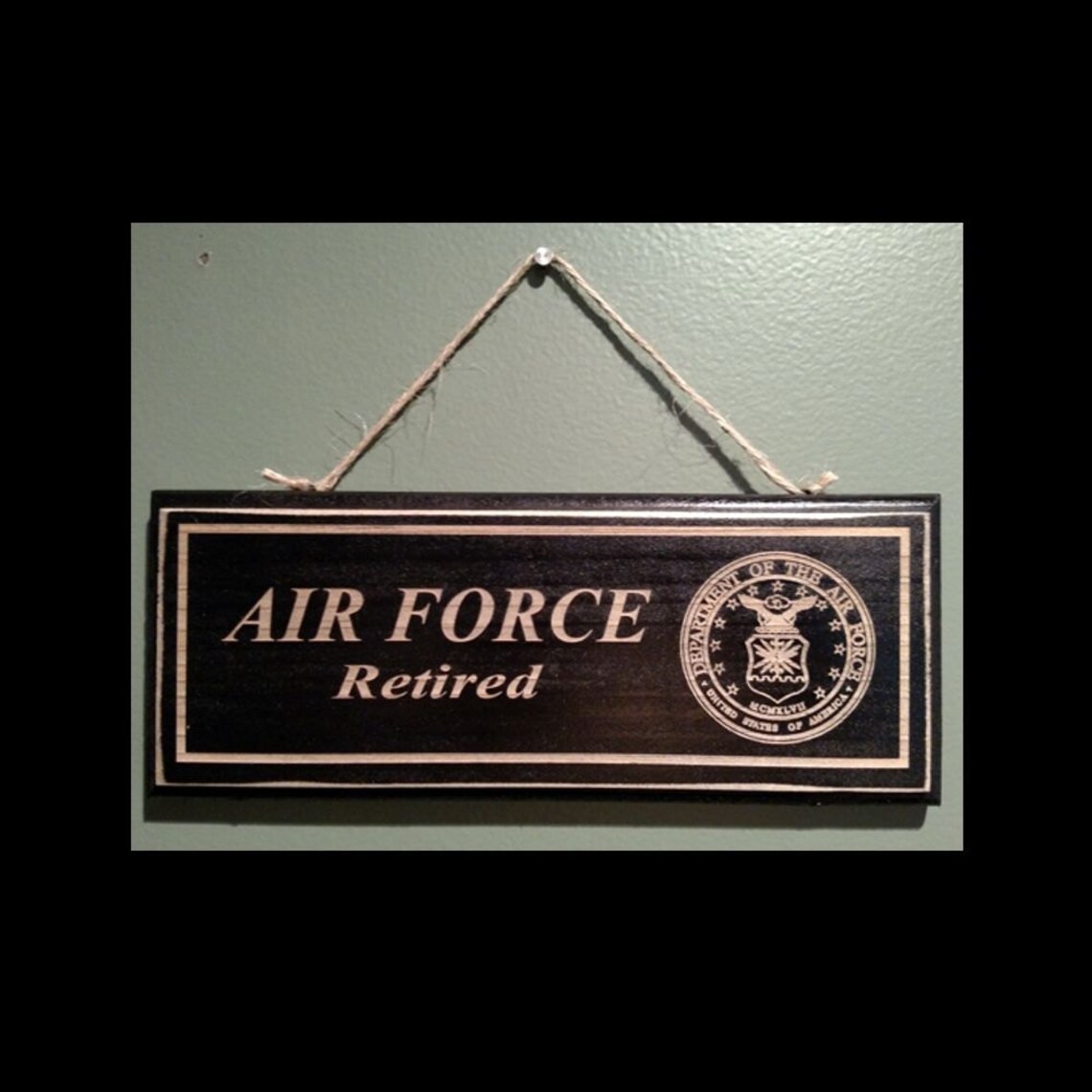 Air Force Retirement Wall Sign - Etsy