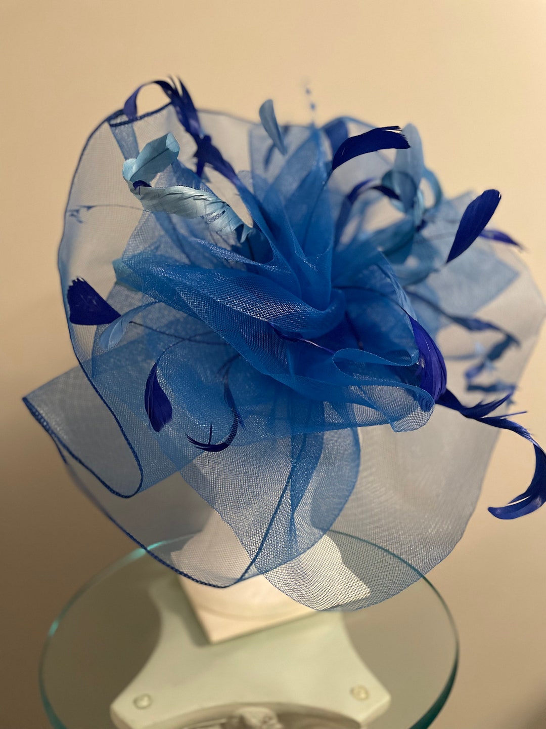 Kentucky Derby Royal Blue Fascinator royal Run at the Races - Etsy