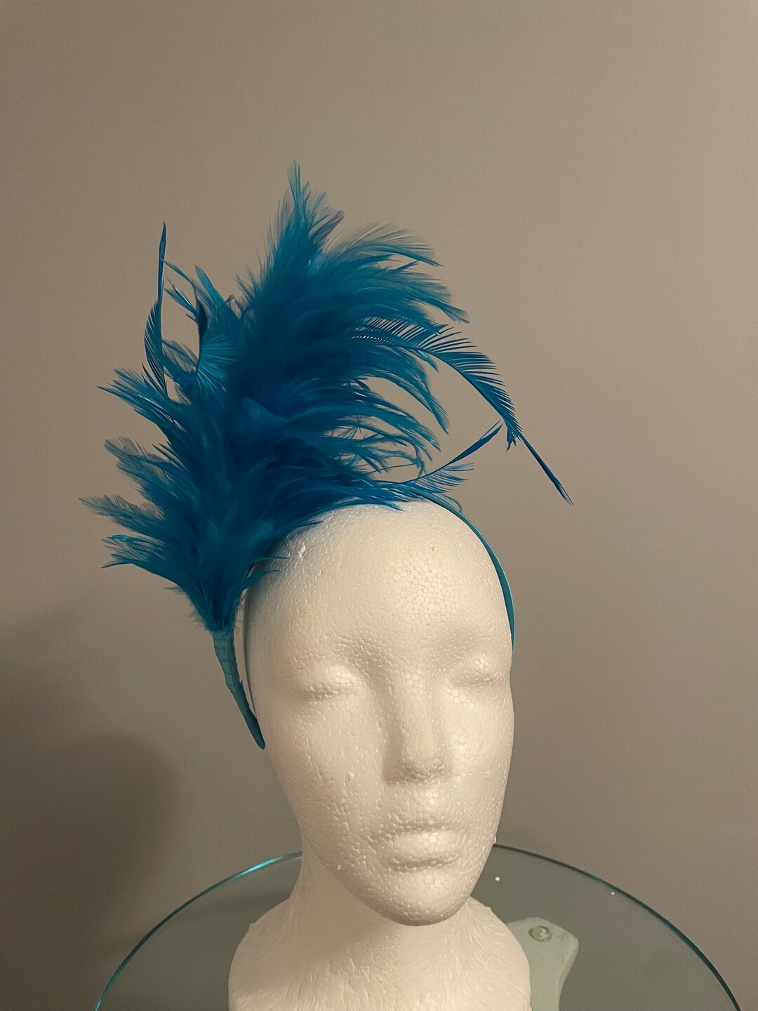 Kentucky Derby Fascinator (ocean Blue) - "lily Feathered Blue” - Etsy