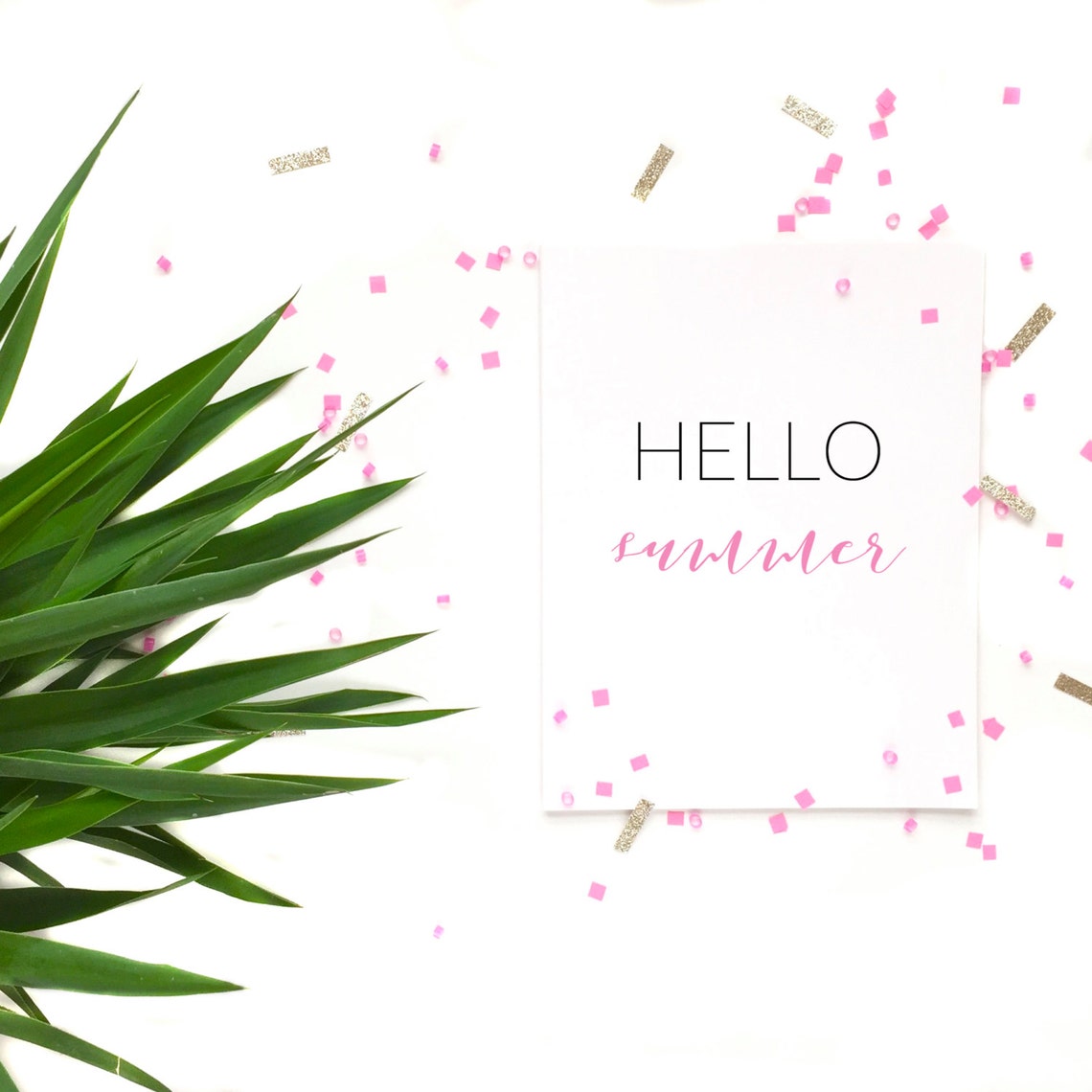 Hello Summer 8x10 Printable Digital Download, Summer Sign Print, Summer ...