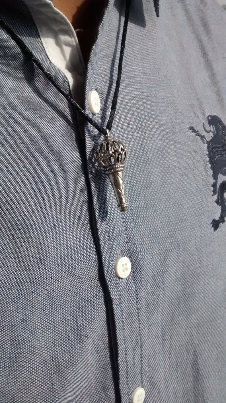 Kuberbox 925 Sterling Silver Bajrangi Gada Locket | Etsy