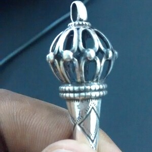 Kuberbox 925 Sterling Silver Bajrangi Gada Locket - Etsy