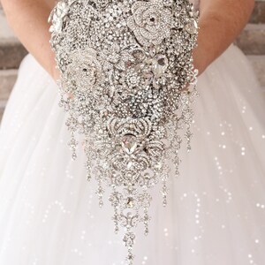 Silver Wedding Bouquet. Heirloom Bridal Bouquet Vintage Style ...