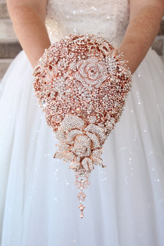 Bling wedding bouquet 60 photos - Astyledwedding.com