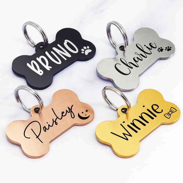 Dog Name Tags Personalized - Etsy