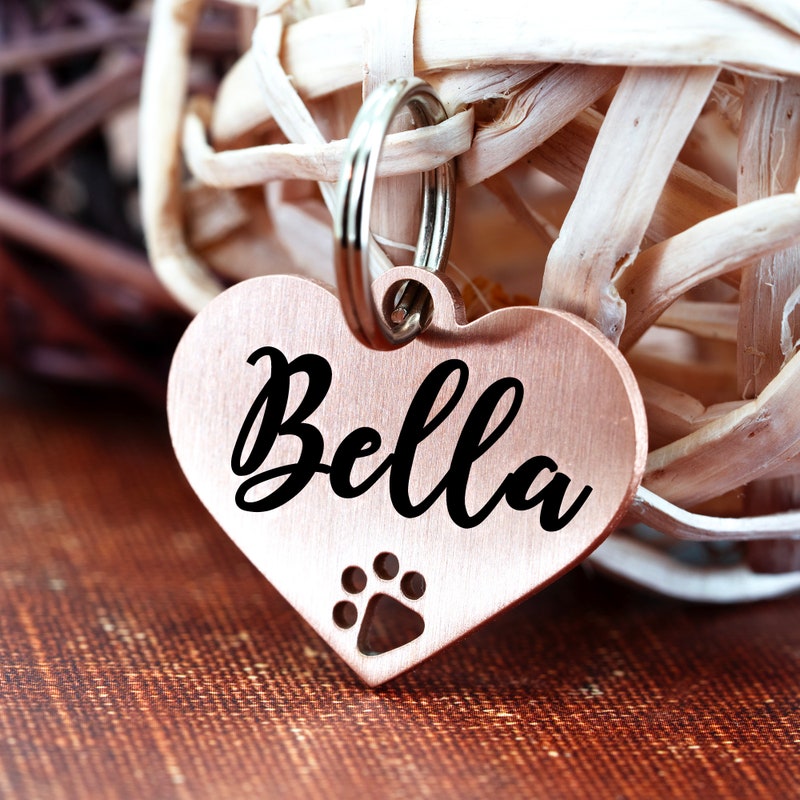 Heart Dog Tag - Etsy