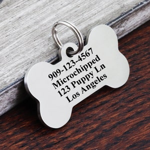 Engraved Dog Tag, Dog Tag, Dog Tag for Dogs, Dog ID Tag, Personalized ...