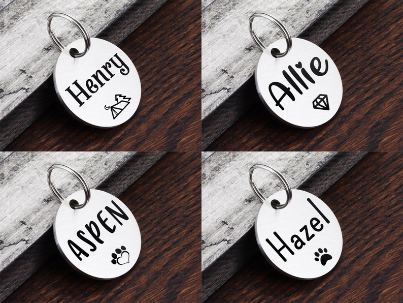 Dog Name Tags Custom Dog Tags Engraved Dog Tag Dog Tags for - Etsy