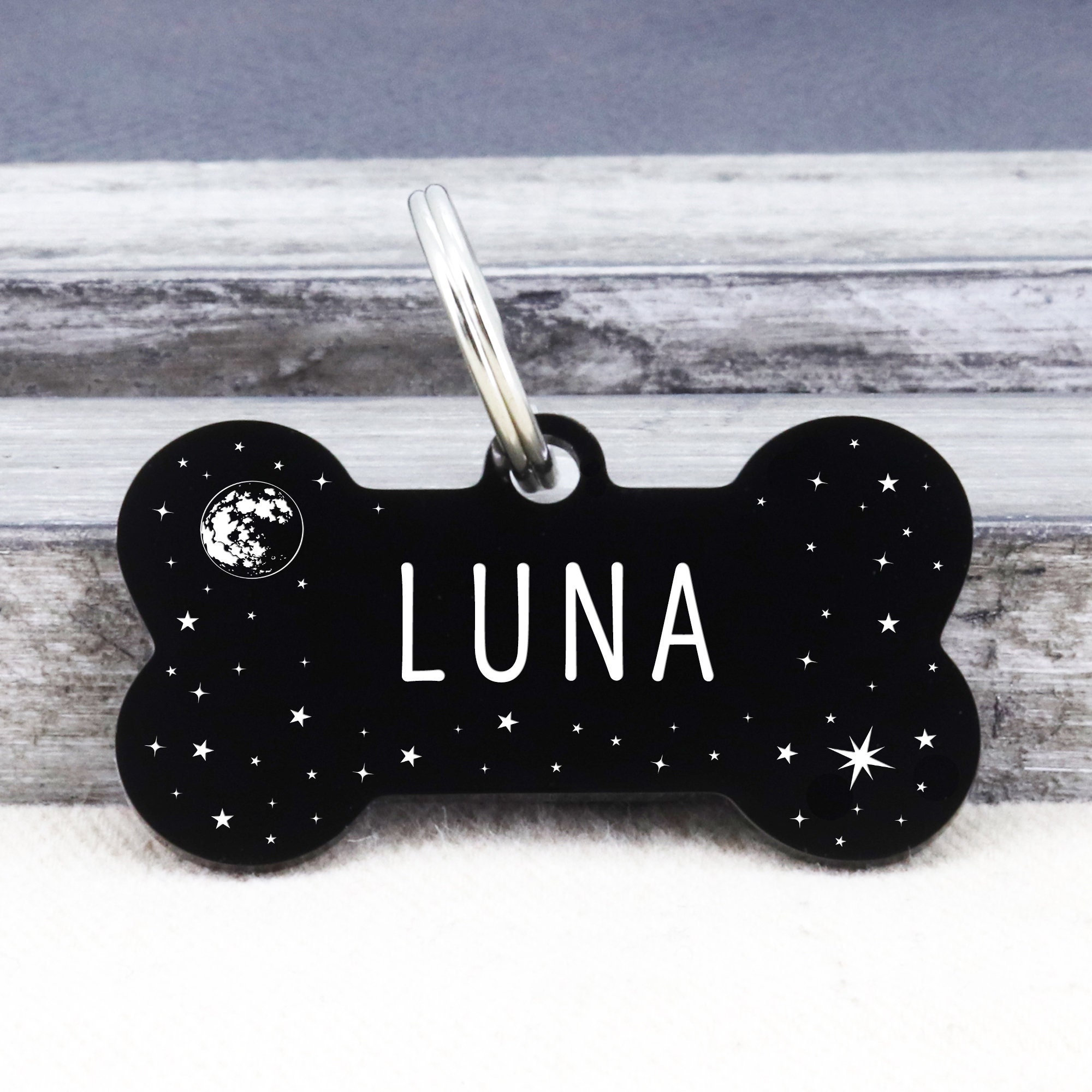 Dog Name Tag Jupiter Space Universe Dog Tag Engraved Dog | Etsy