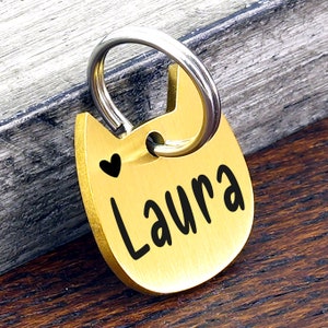 Cat Tag Personalized, Custom Cat Tag, Cat Name Tag Small, Cat ID Tag ...