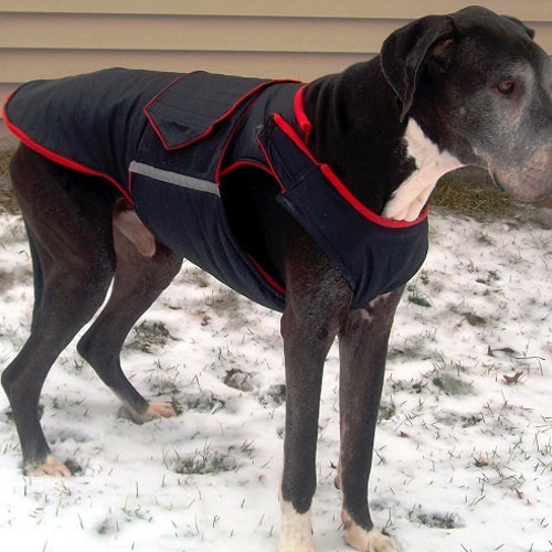 Great Dane Extra Warm Winter Dog Coat Dog Jacket With | Etsy