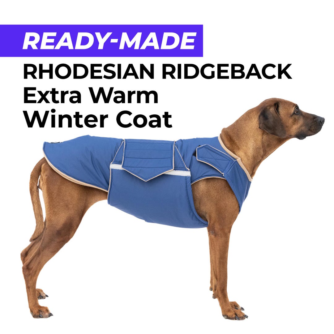 Ready-made Rhodesian Ridgeback Extra Warm Winter Coat - Ridgeback ...