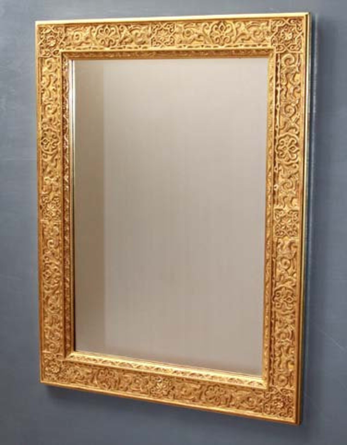 Mirror: Wall Mirror Gold With Gold Leaves Oriental Mirror - Etsy