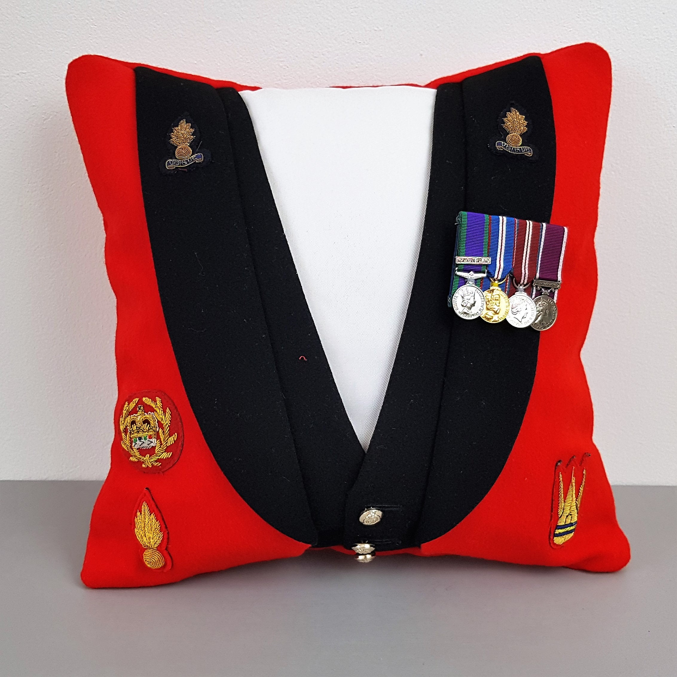 MADE TO ORDER Upcycled Military Uniform Cushion From Your - Etsy UK