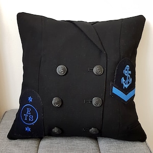 MADE TO ORDER - Upcycled Military Uniform Cushion - From Your Uniform ...