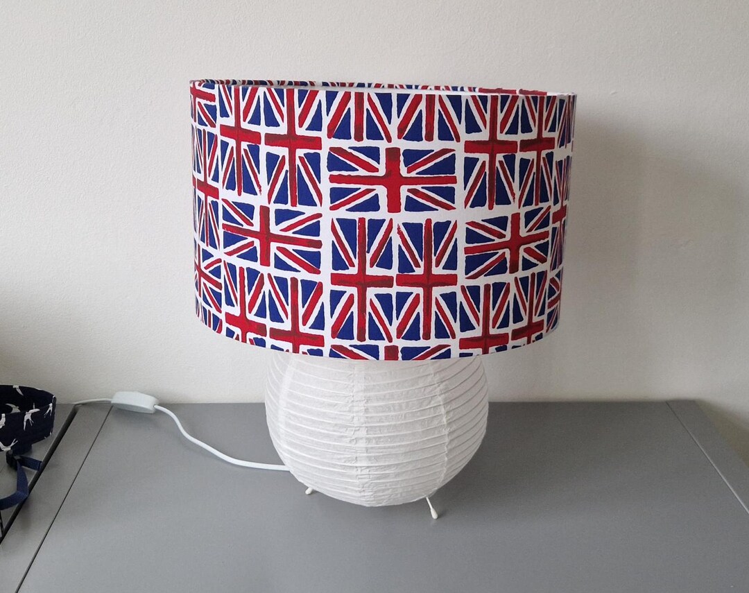 Union Flag Lampshade, 35cm Diameter, Union Jack Print, for Lamp or ...