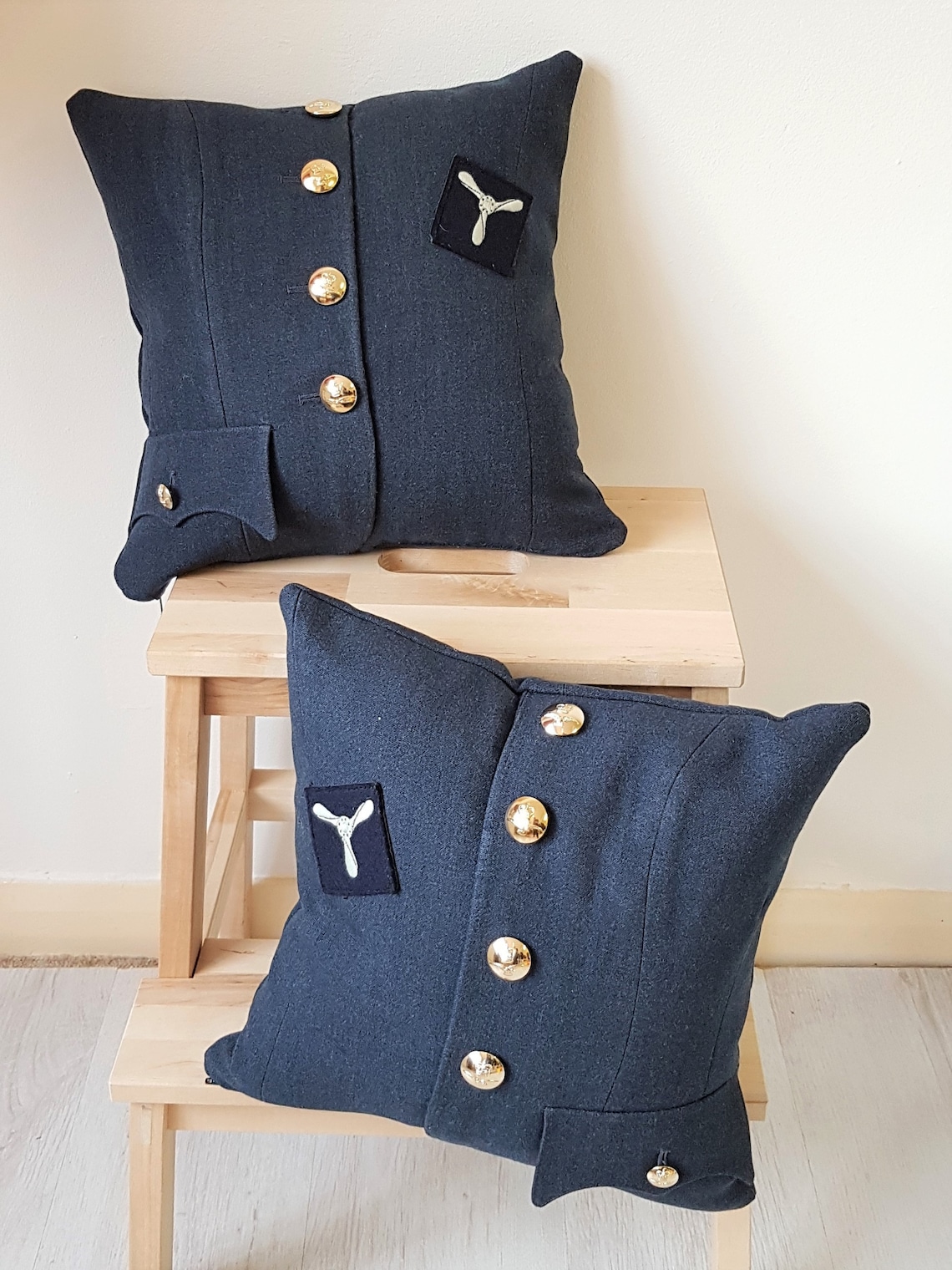 MADE TO ORDER Upcycled Military Uniform Cushion From Your - Etsy