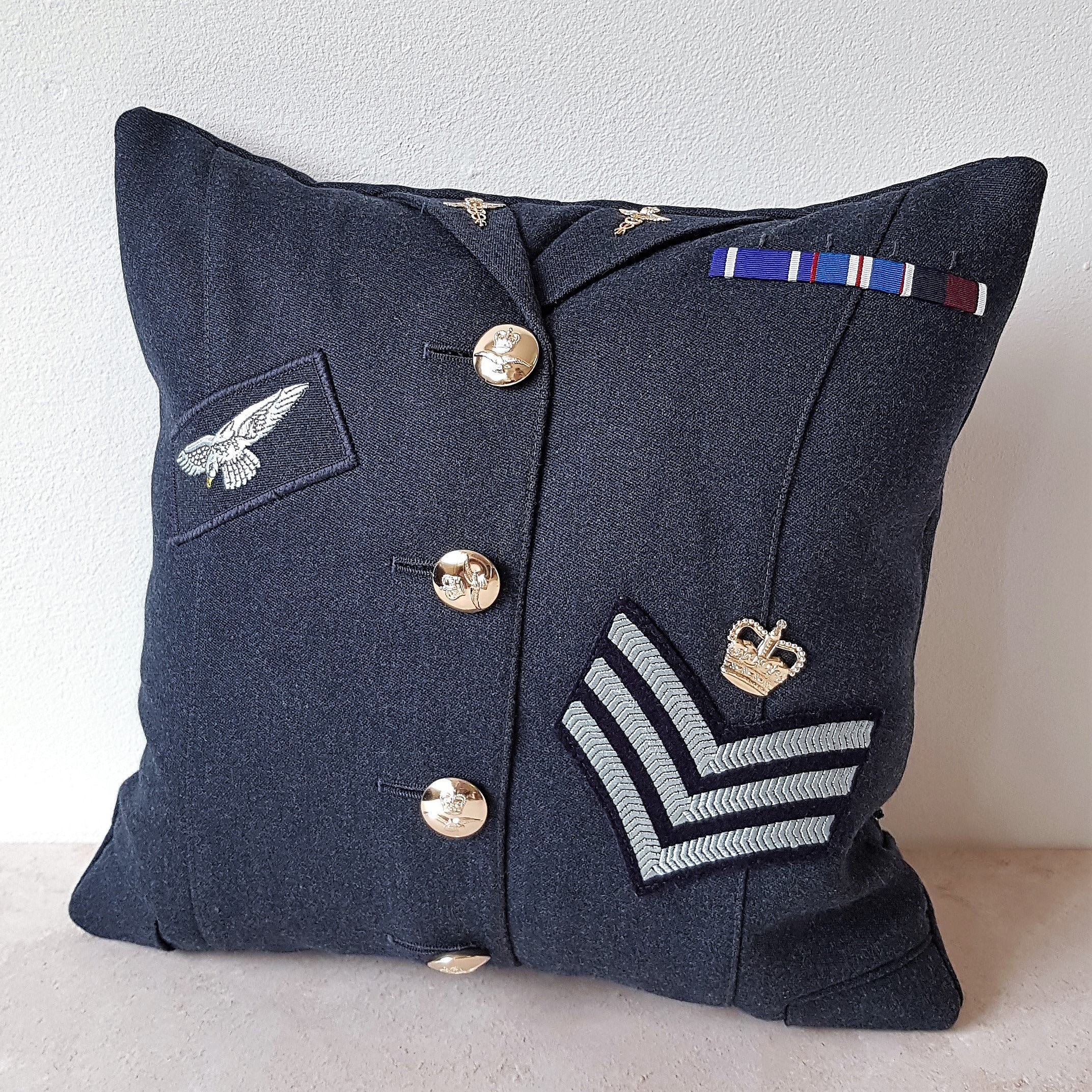 MADE TO ORDER Upcycled Military Uniform Cushion From Your - Etsy UK