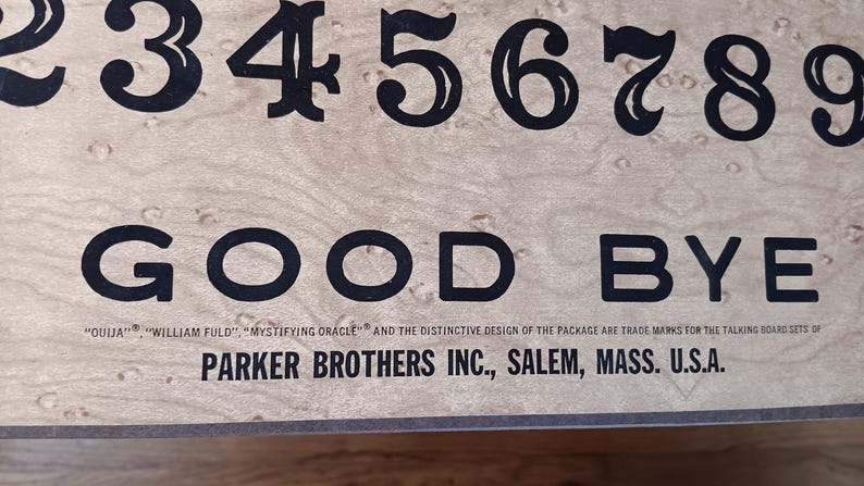 Vintage 1960s William Fuld / Parker Brothers Ouija Board “draped Ghost ...