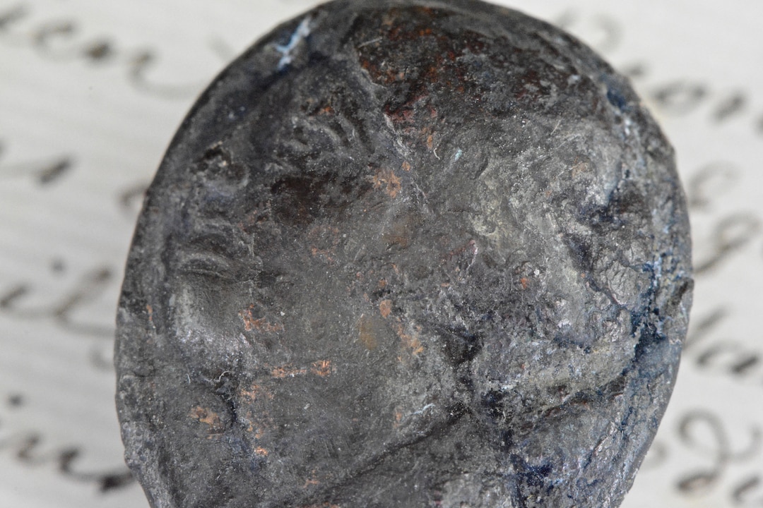 Ancient Roman Bronze Finger Ring Bezel Bust of a Man BP9 EB - Etsy