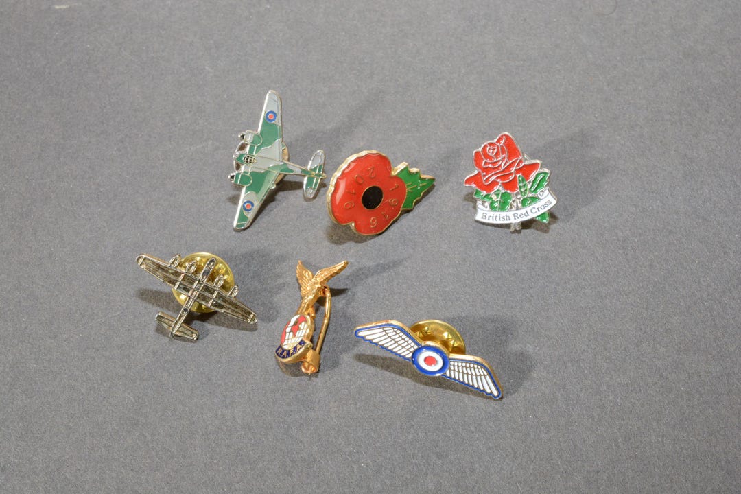 A Group of Vintage Enamel Badges - Etsy