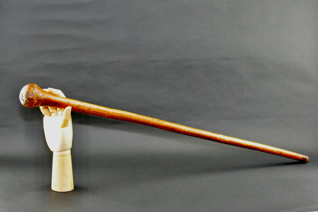 Antique 19th Century Walking Stick Club Folk Art - Etsy