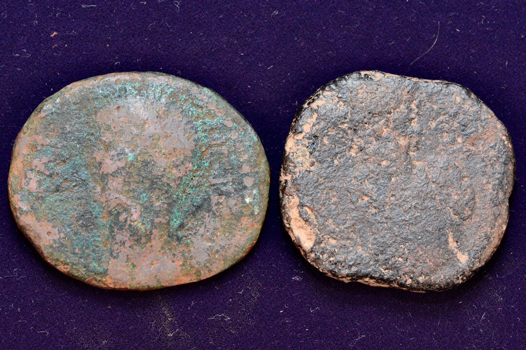 Two Ancient Roman Sestertius Bronze Coins Circa.100-300ad K7 - Etsy