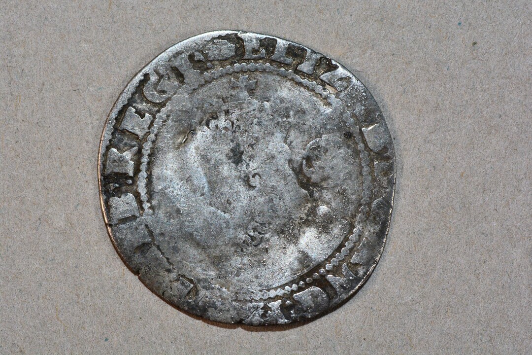 Elizabeth I 1592 Silver Sixpence Tower London Mint Hammered Coin H11 - Etsy