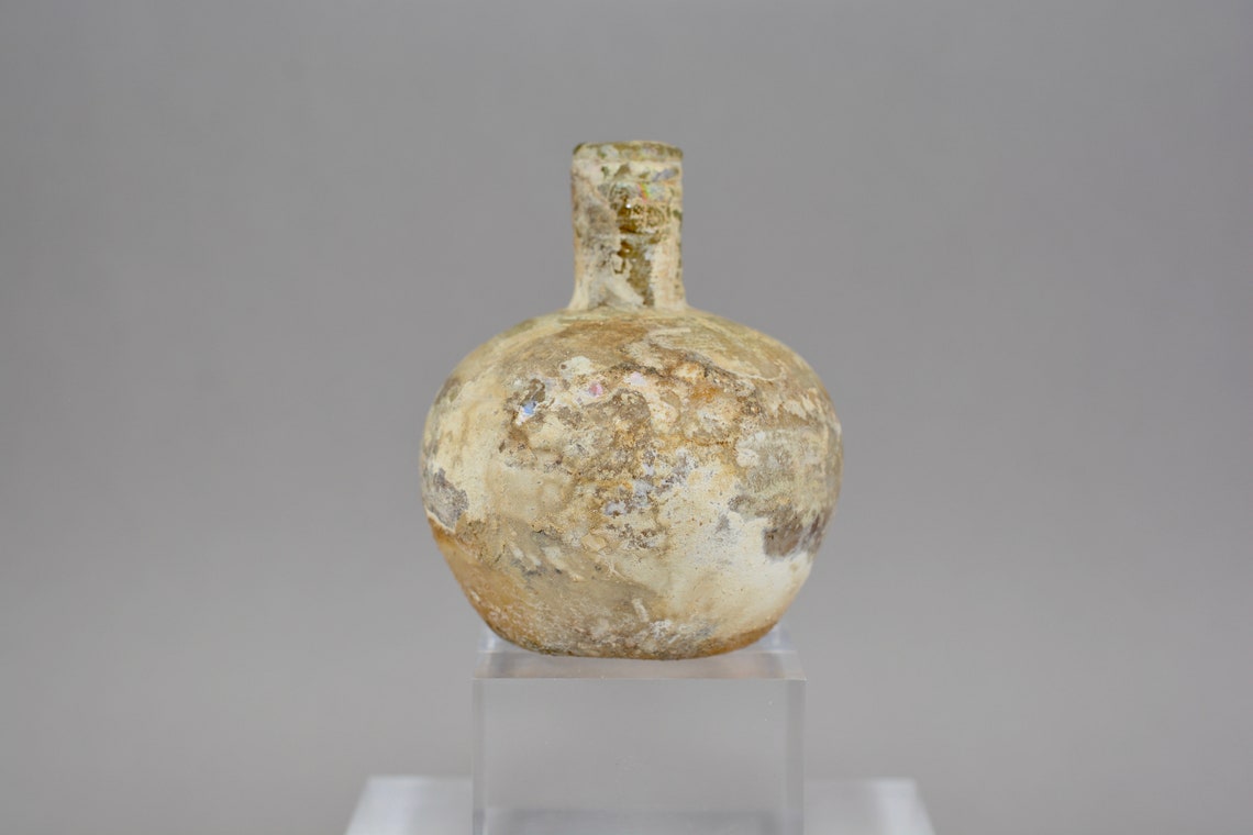 Ancient Roman Glass Vessel Perfume Flask or Ointment Oil Jar - Etsy UK