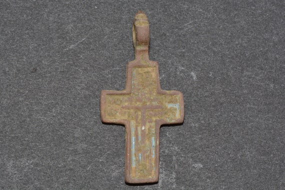 Original early 17th century bronze crucifix Holy cros… - Gem