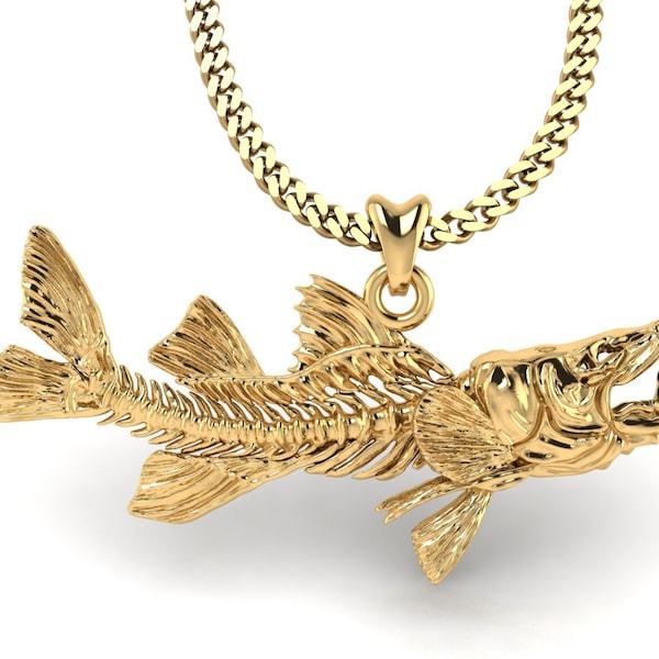 Gold Snook Pendant - Etsy