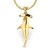 14k Gold Vermeil Redfish V.2 Necklace, Redfish in Action Charm, Red ...