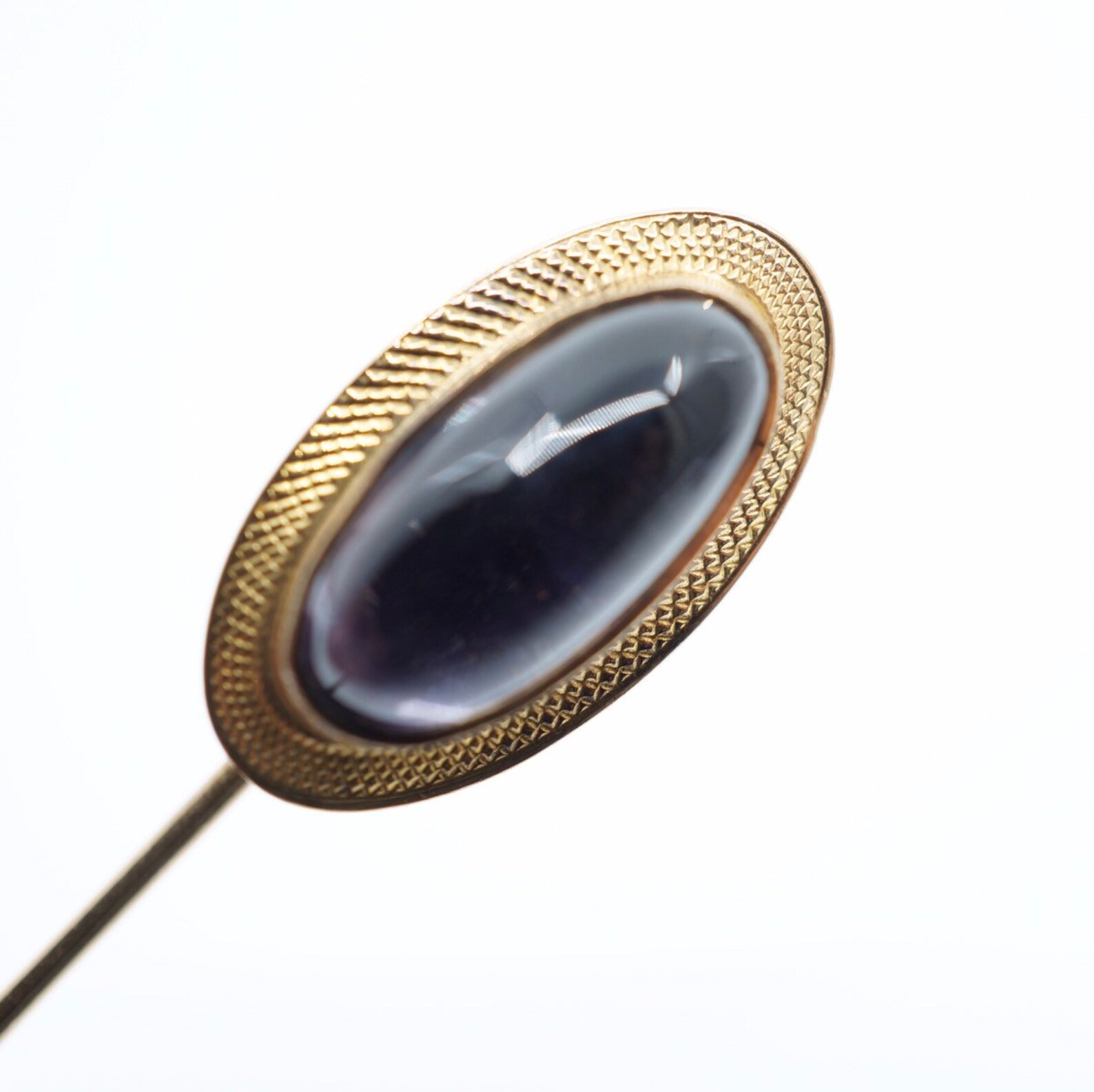 Vintage Stick Pin Amethyst - Etsy