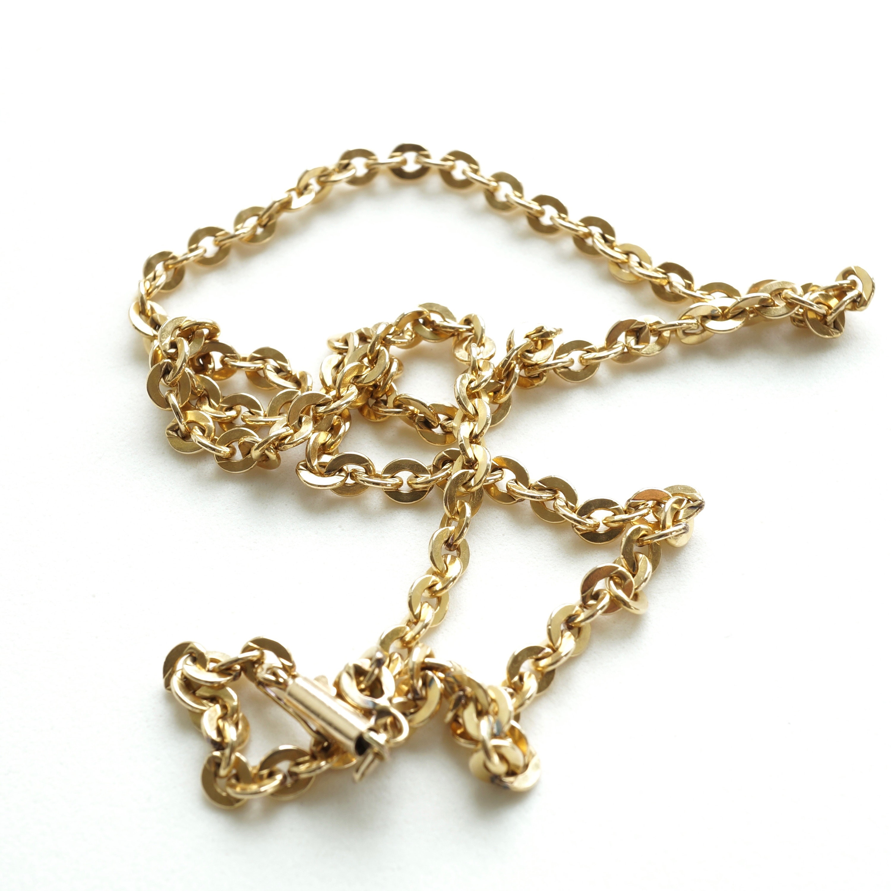 Vintage Solid Gold Chain 1970s Yellow Gold Chain Heavy Gold | Etsy