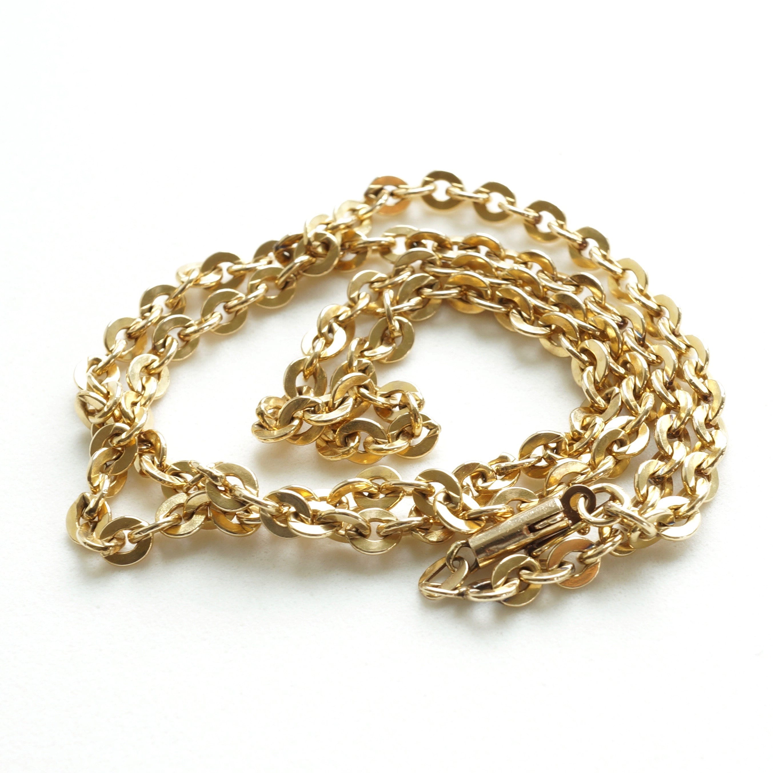 Vintage Solid Gold Chain 1970s Yellow Gold Chain Heavy Gold | Etsy