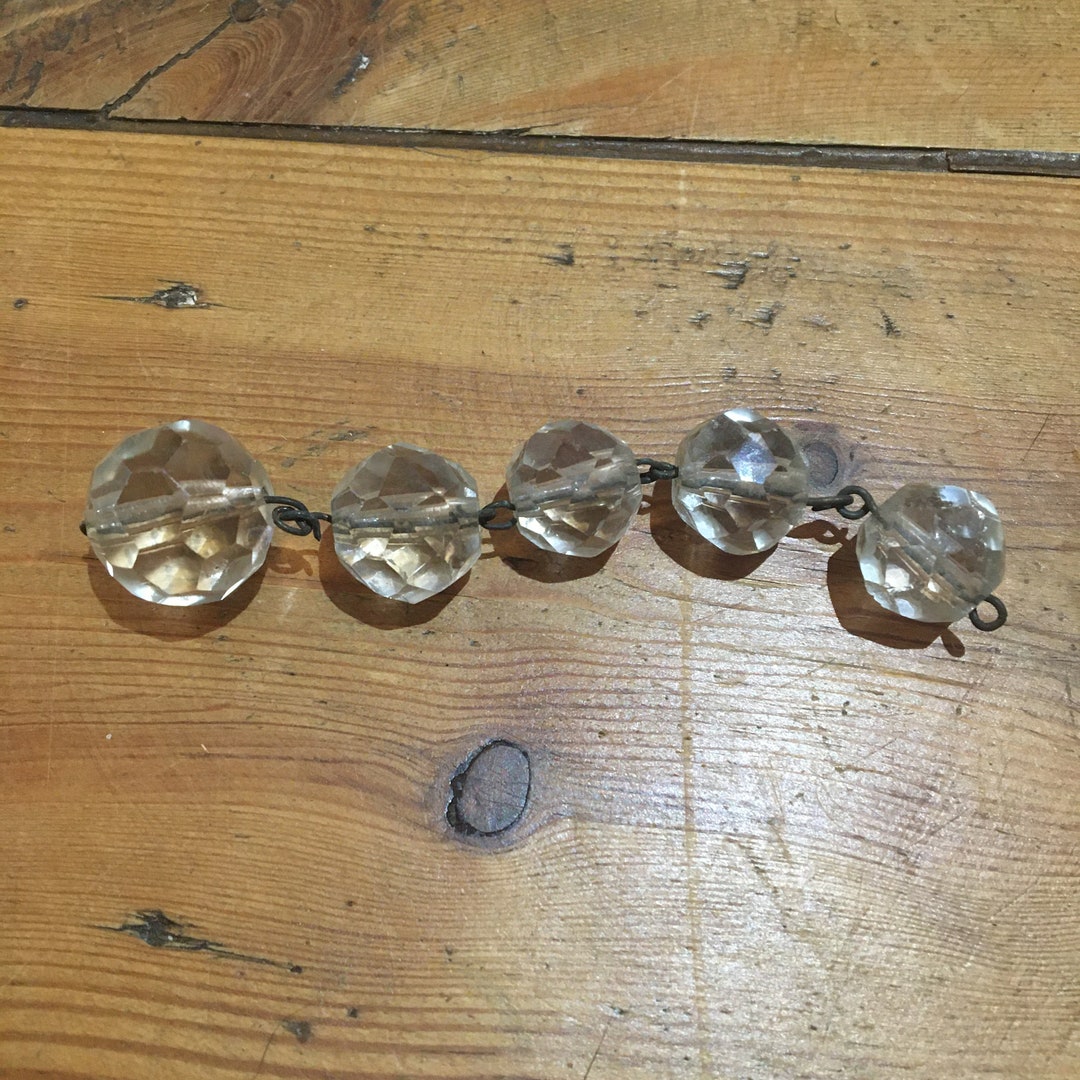 Set of 5 Victorian Multi Faceted Crystal Beads Perfect for - Etsy