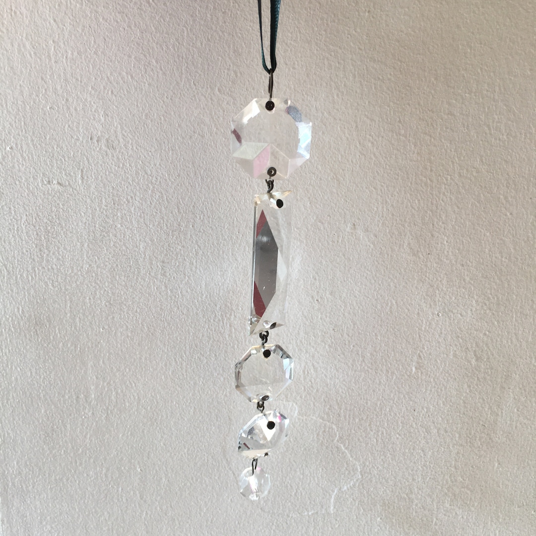 Gorgeous Vintage Antique Lead Crystal Suncatcher Handmade Rainbow Maker ...