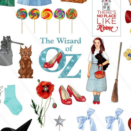 Wizard of Oz Clipart Dorothy Clip Art Digital Collage Sheet - Etsy