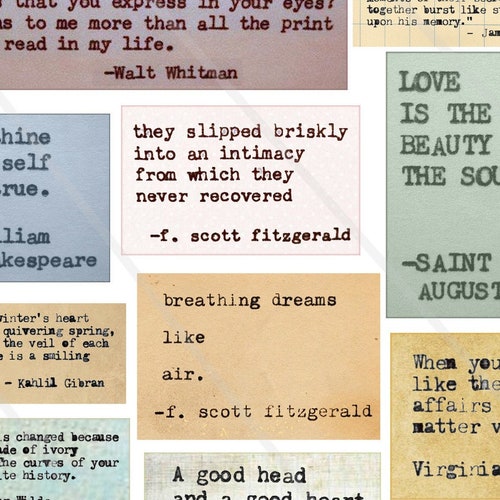 Digital Collage Sheet Words Phrases Inspirational Motivation - Etsy