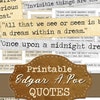 Printable Book Quotes Stickers Typewriting Stickers,famous Words ...