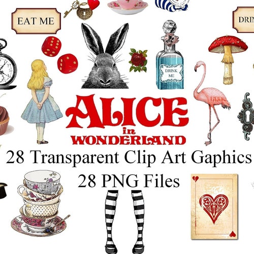 Alice in Wonderland White Rabbit Down Rabbit Hole Word Art - Etsy