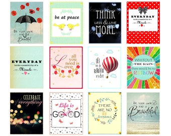 Inspirational and Motivational Printable Sticker Sheet Print | Etsy