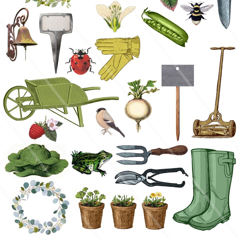 Garden Clip Art - Etsy