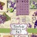 Violets Junk Journal Kit Printable Paper Digital Kit Ephemera | Etsy