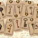 Key Tags Printable Gift Tags Instant Download Digital Collage Sheet ...