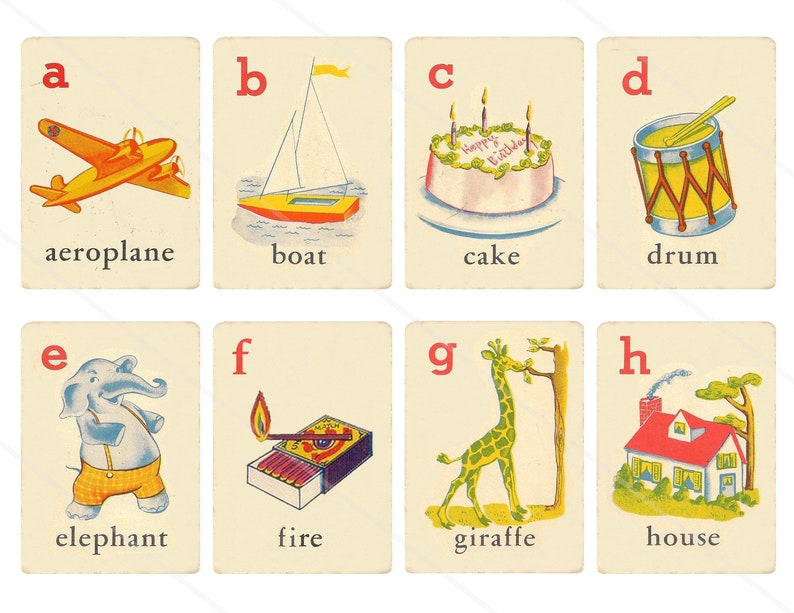 Flash Cards ABC Junk Journal Alphabet Letters - Etsy