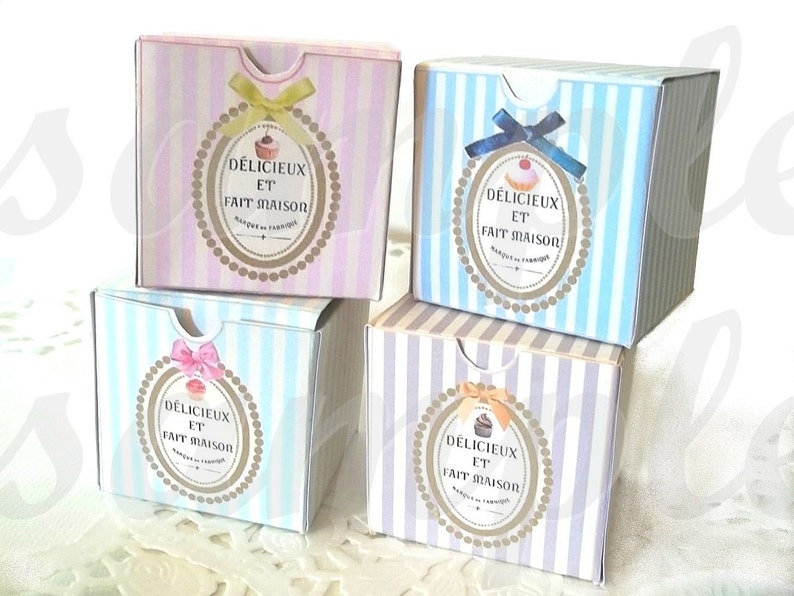 Printable DIY Paper Gift Box Papercraft A4 Cupcake Printable - Etsy